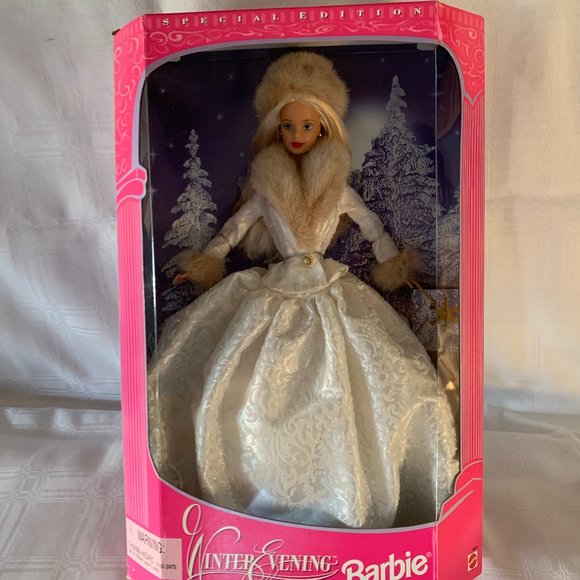 Mattel | Toys | Nib 998 Special Edition Winter Evening Barbie Doll ...